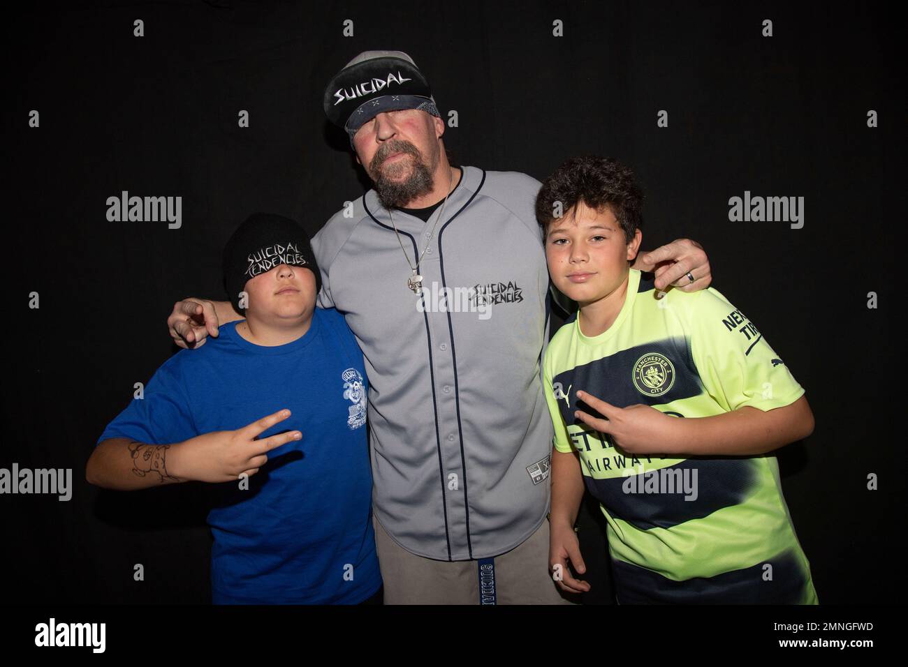 Mike Muir of Suicidal Tendencies poses on board the Carnival Magic ...