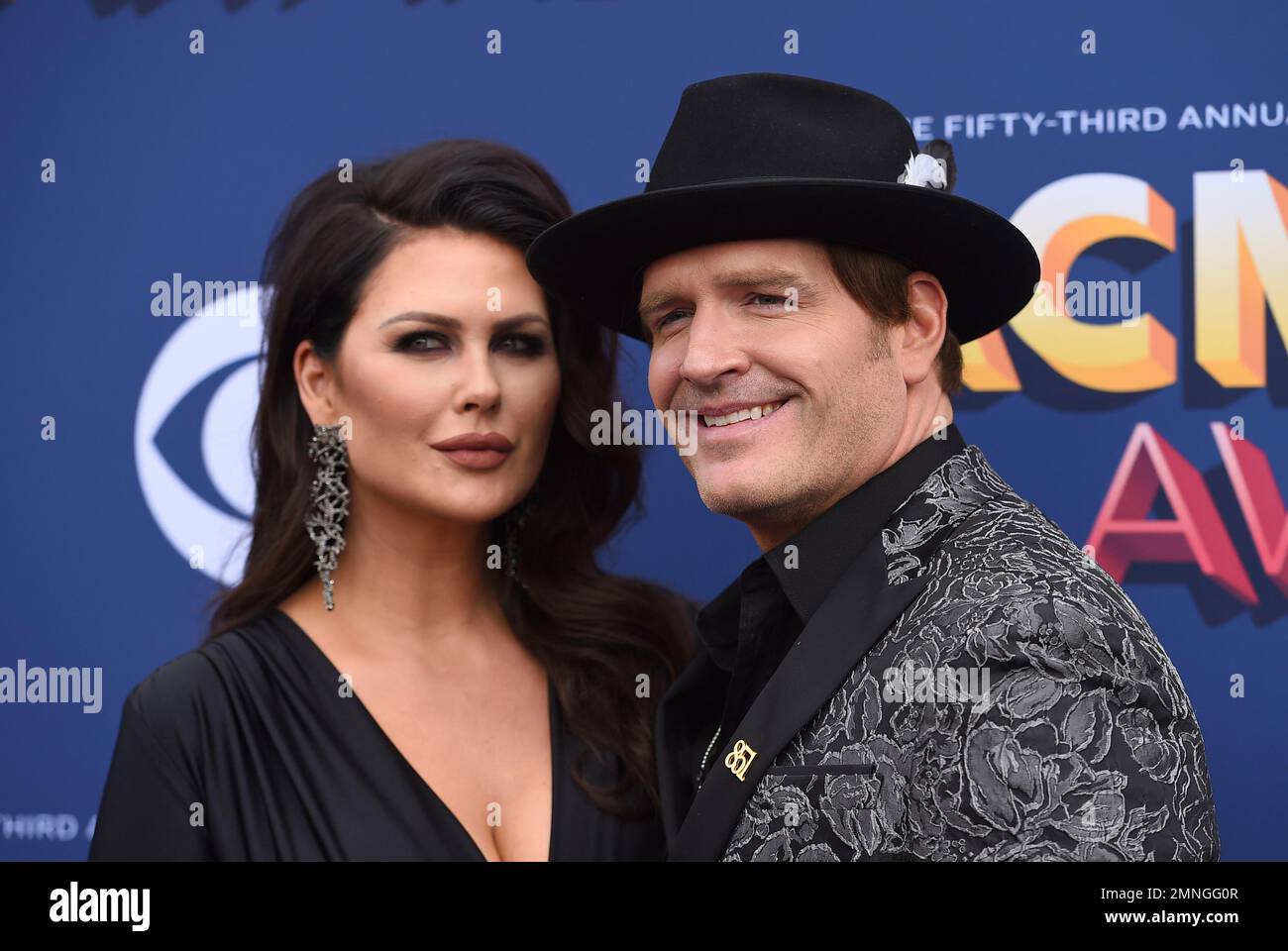 Jerrod Niemann, right, and Morgan Petek arrive at the 53rd annual ...