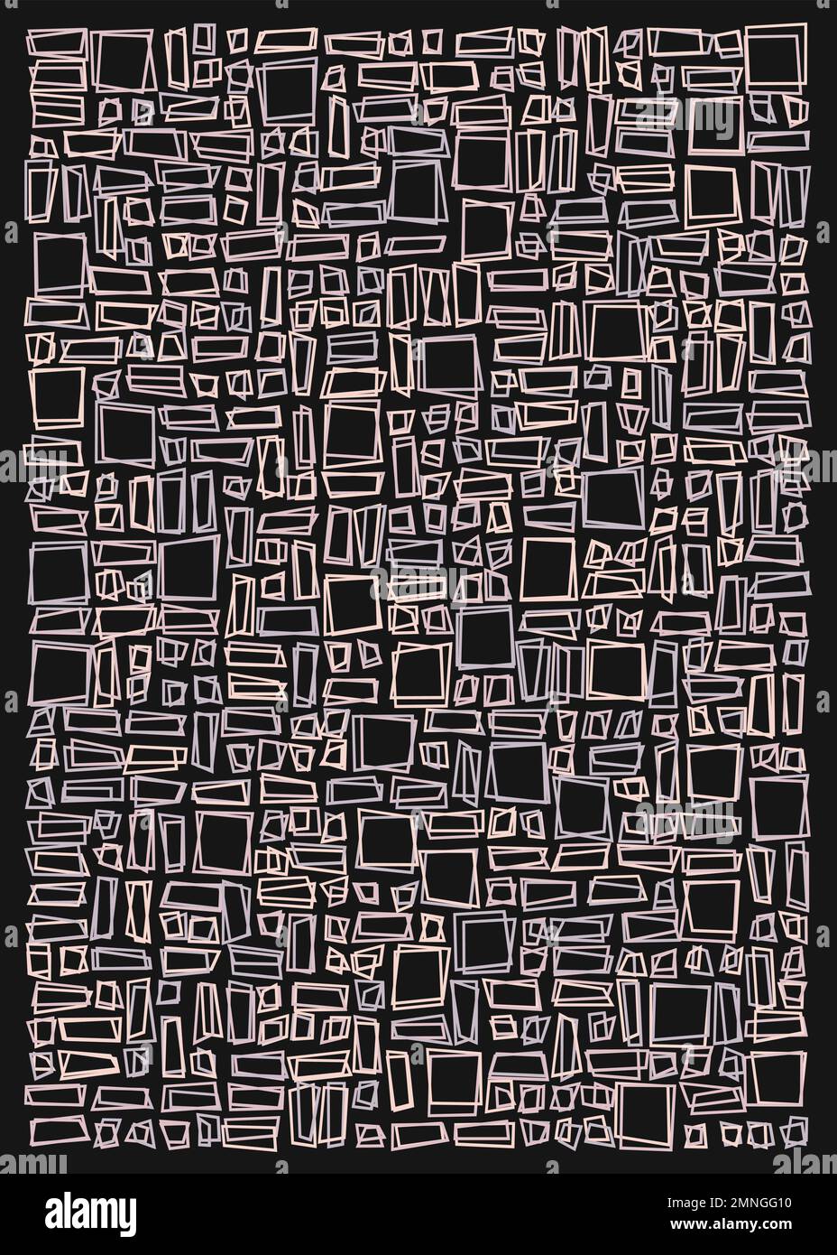 Abstract Offset Quads generative art background art illustration Stock ...