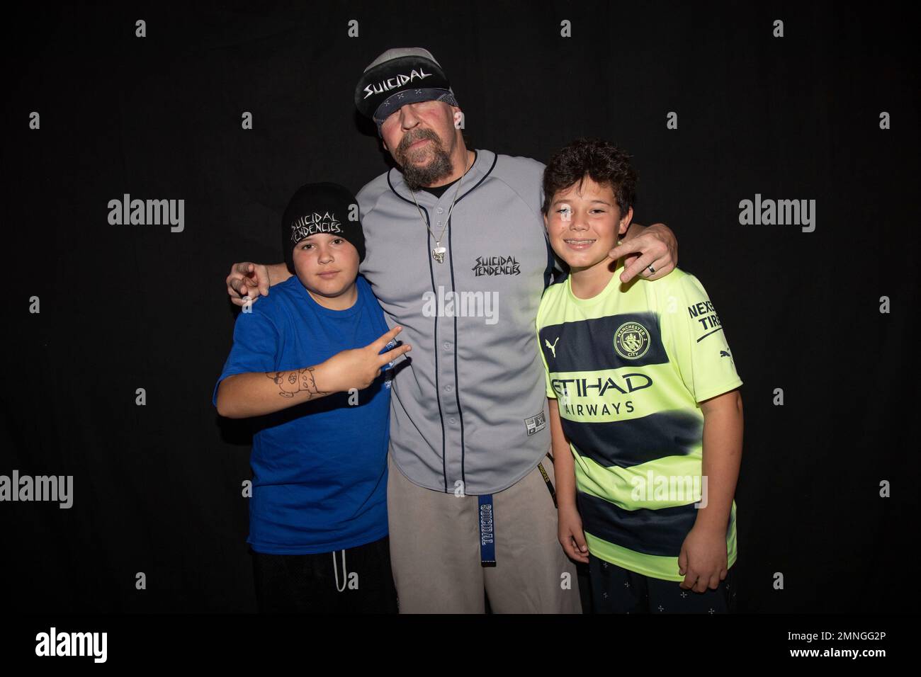 Mike Muir of Suicidal Tendencies poses on board the Carnival Magic ...