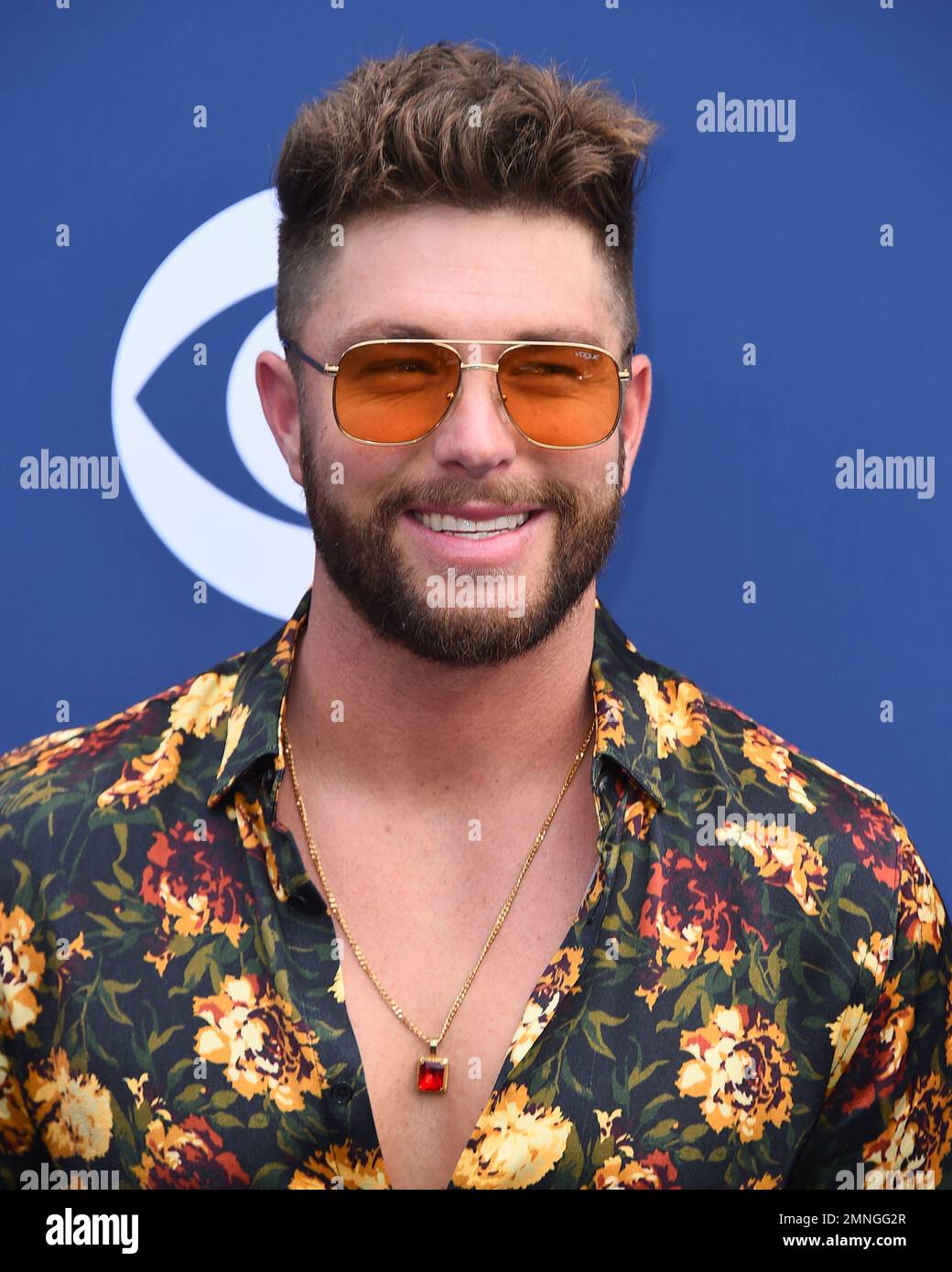 Chris Lane arrives at the 53rd annual Academy of Country Music Awards ...