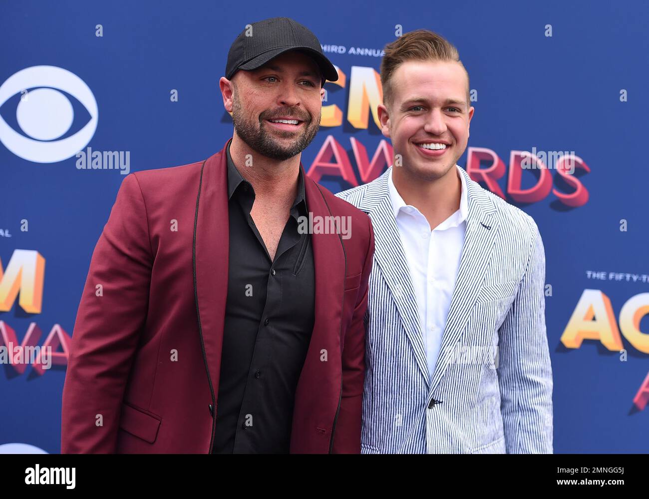Cody Alan, left, and Michael Trea Smith arrive at the 53rd annual ...