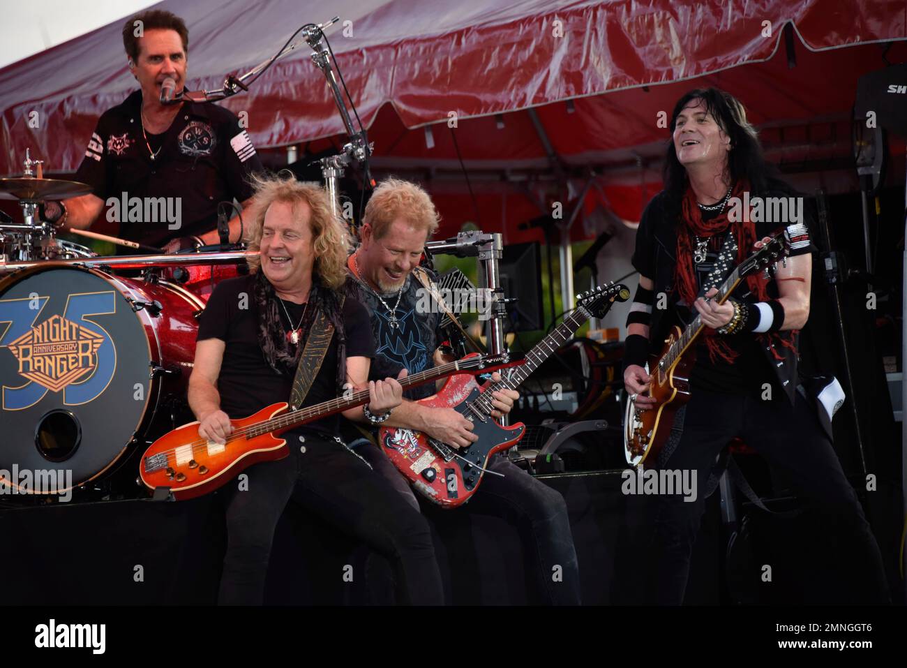 Kelly Keagy, from left, Jack Blades, Brad Gillis and Keri Kelli of the ...
