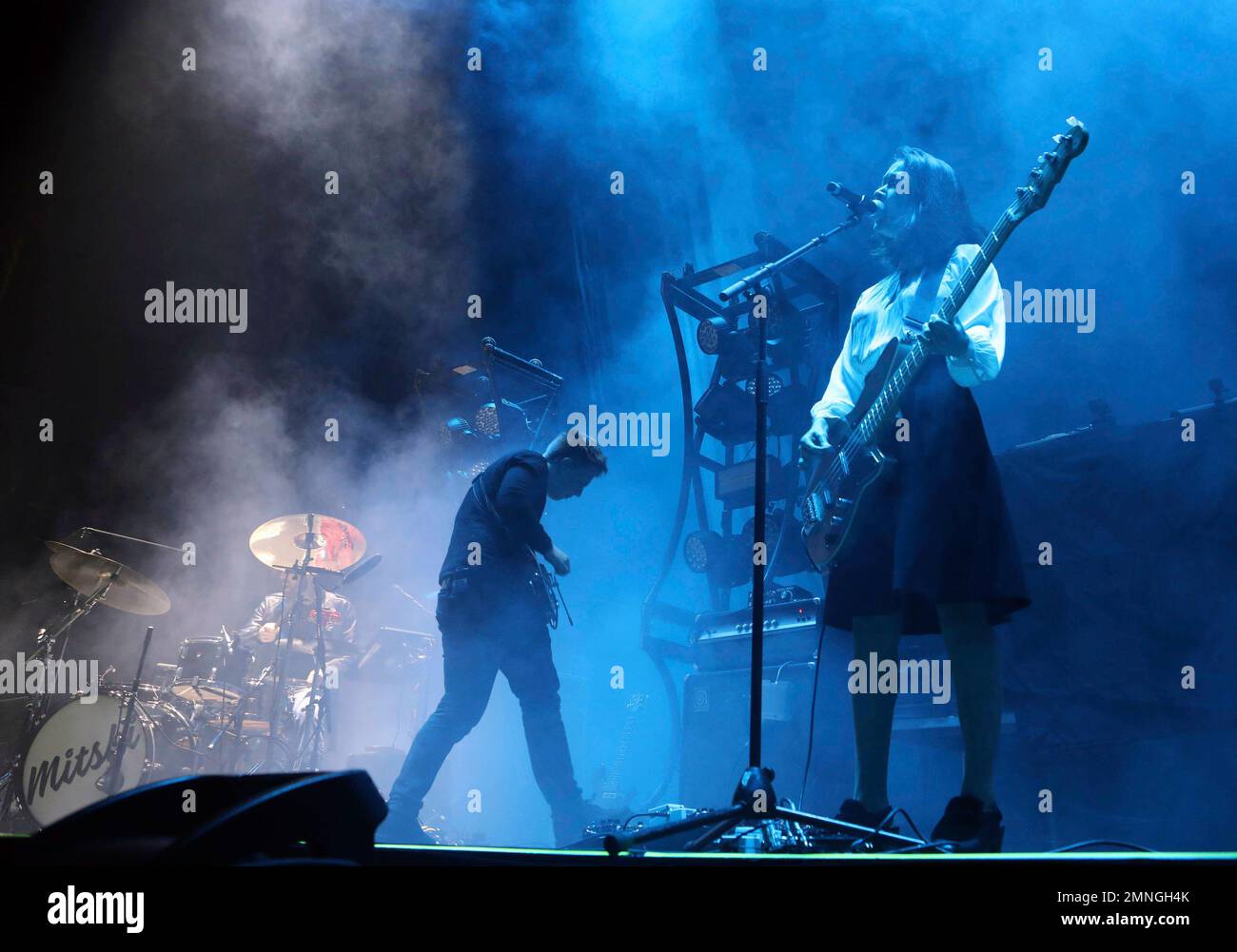 Mitski performs as the opener for Run the Jewels at the Infinite Energy ...