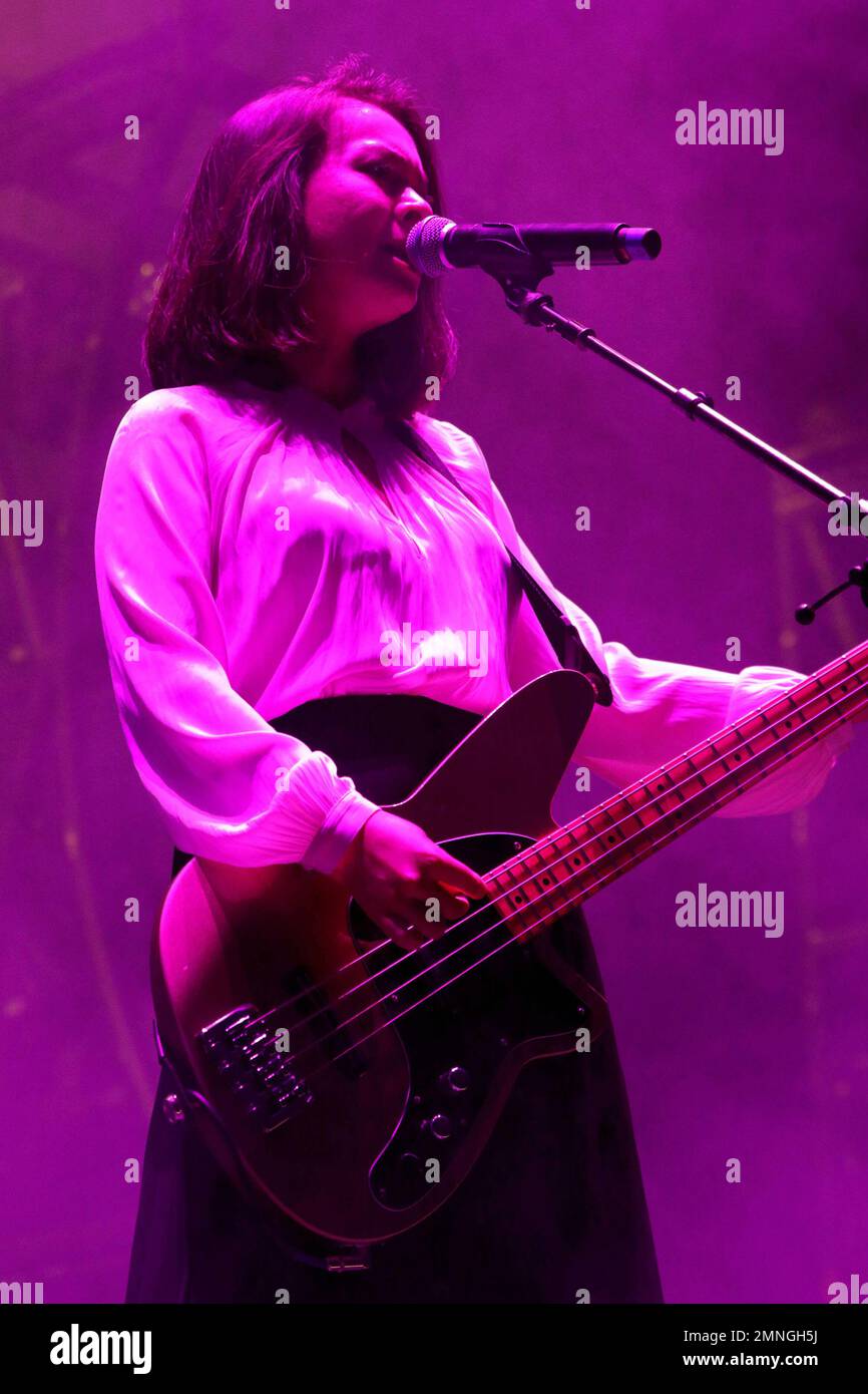Mitski performs as the opener for Run the Jewels at the Infinite Energy ...