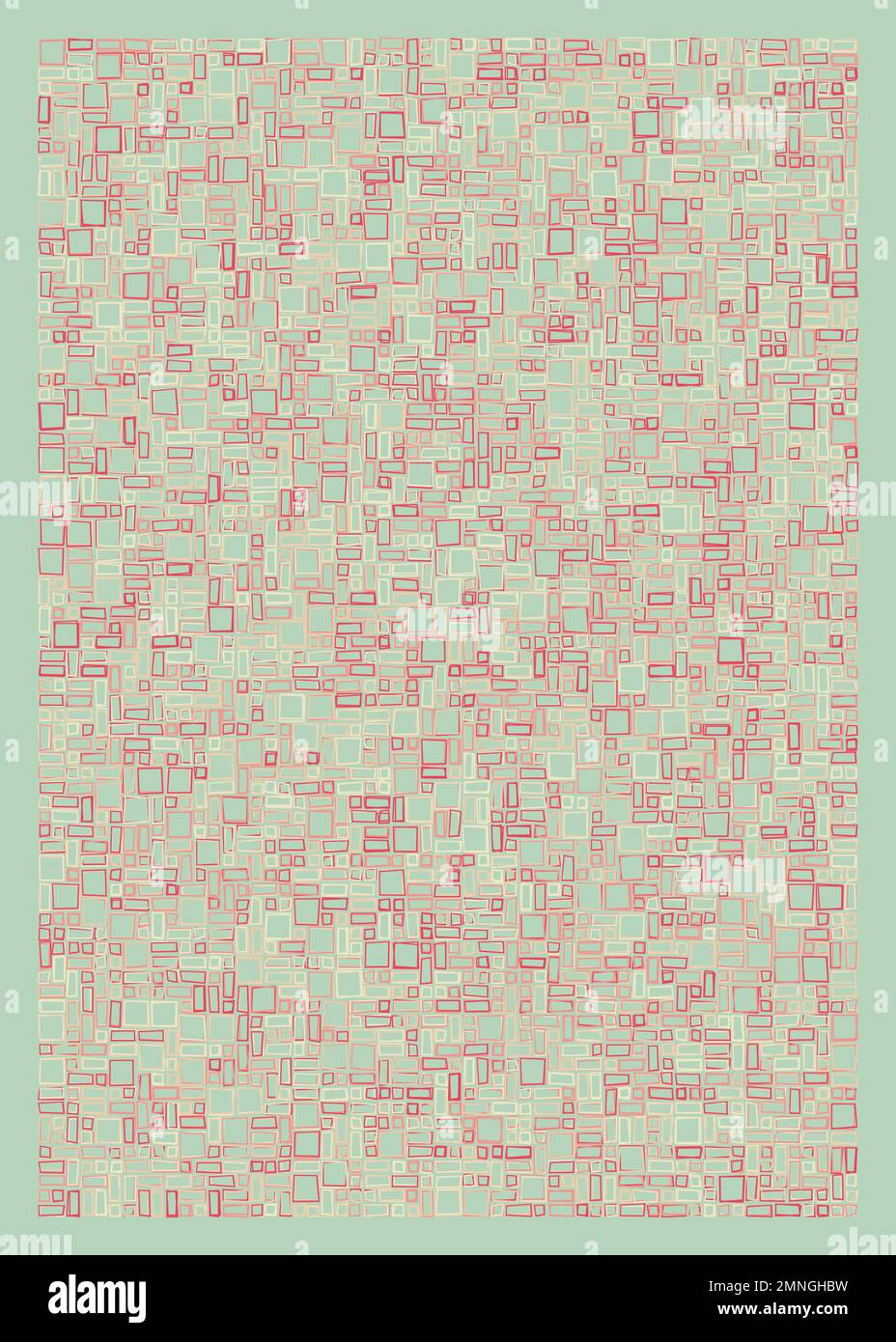 Abstract Offset Quads generative art background art illustration Stock ...