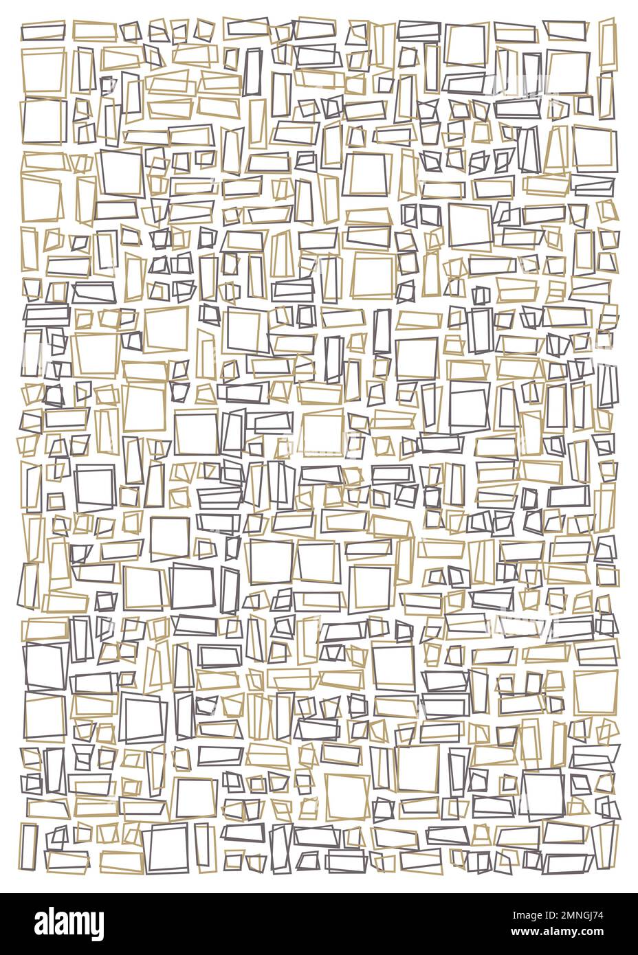 Abstract Offset Quads generative art background art illustration Stock ...