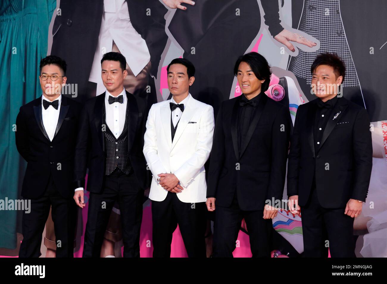 From left, Hong Kong actors Jerry Lamb Hiu-fung, Michael Tse Tin-wah ...