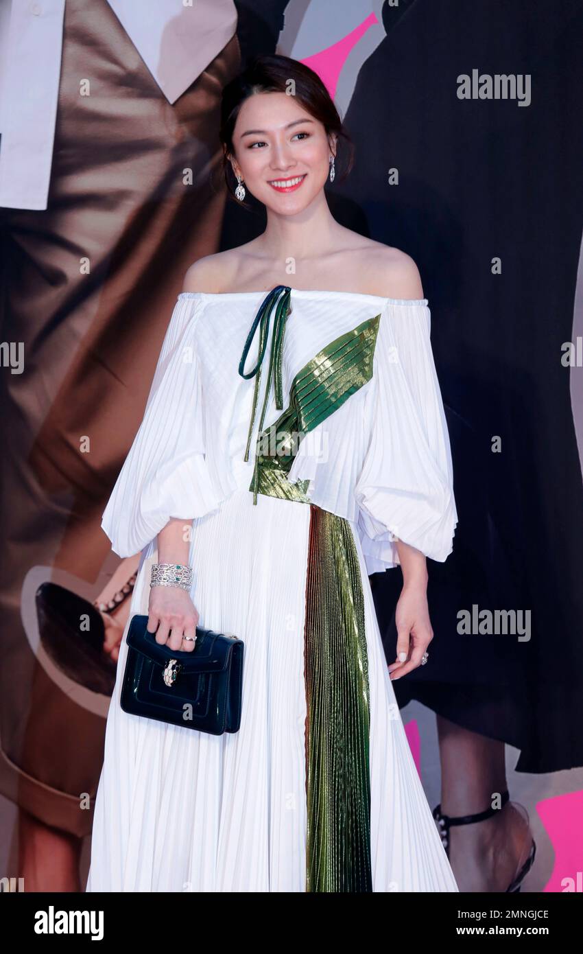 Hong Kong actress Venus Wong Man-Yik poses on the red carpet of the ...