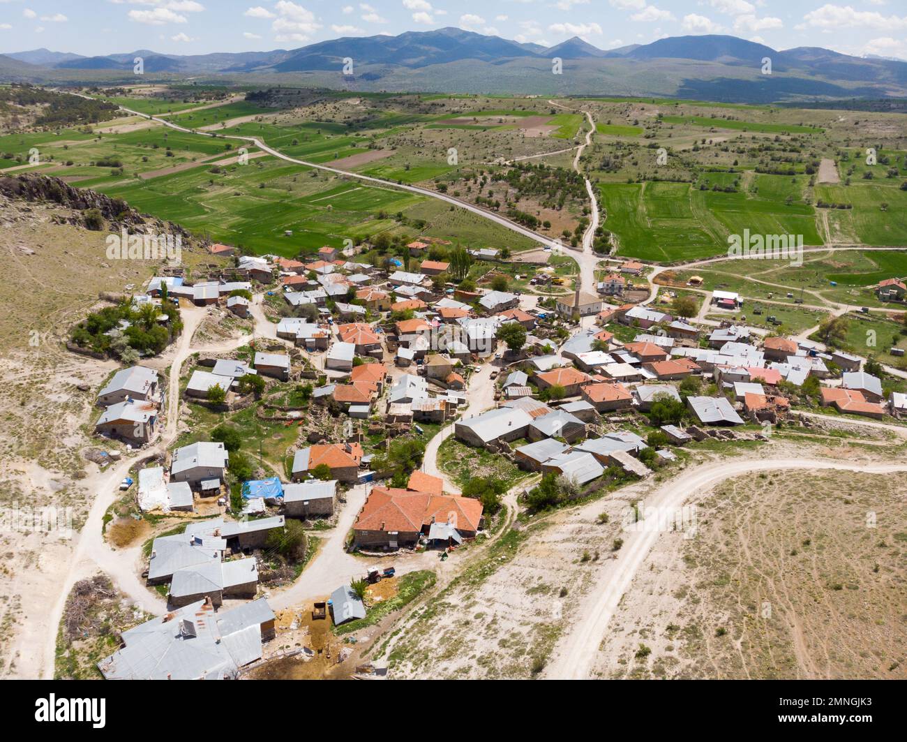 Aerial photo of Fasillar village Stock Photo - Alamy