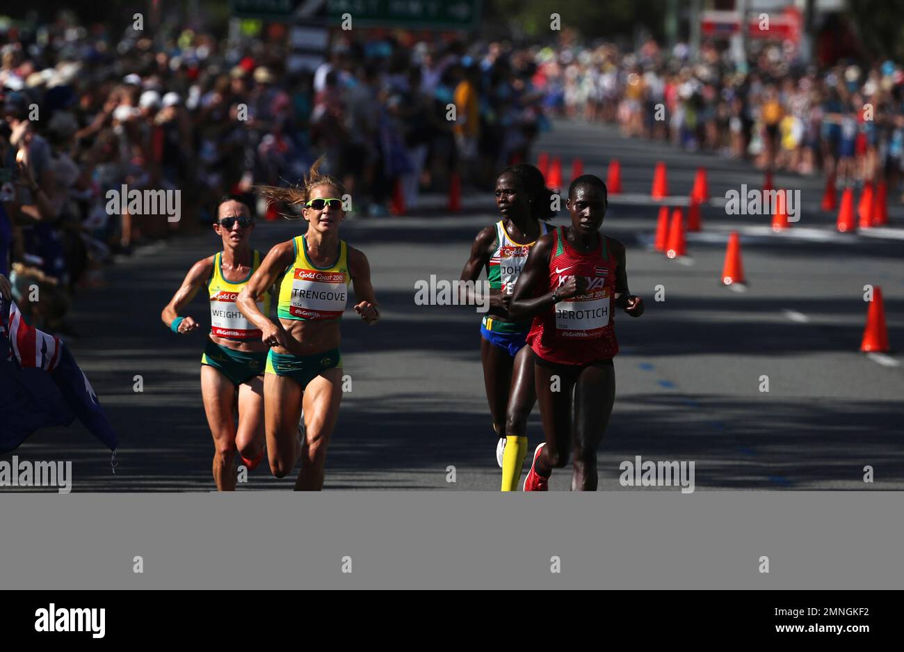 From Left, Australia's Lisa Weightman, Jessica Trengove, Namibia's ...