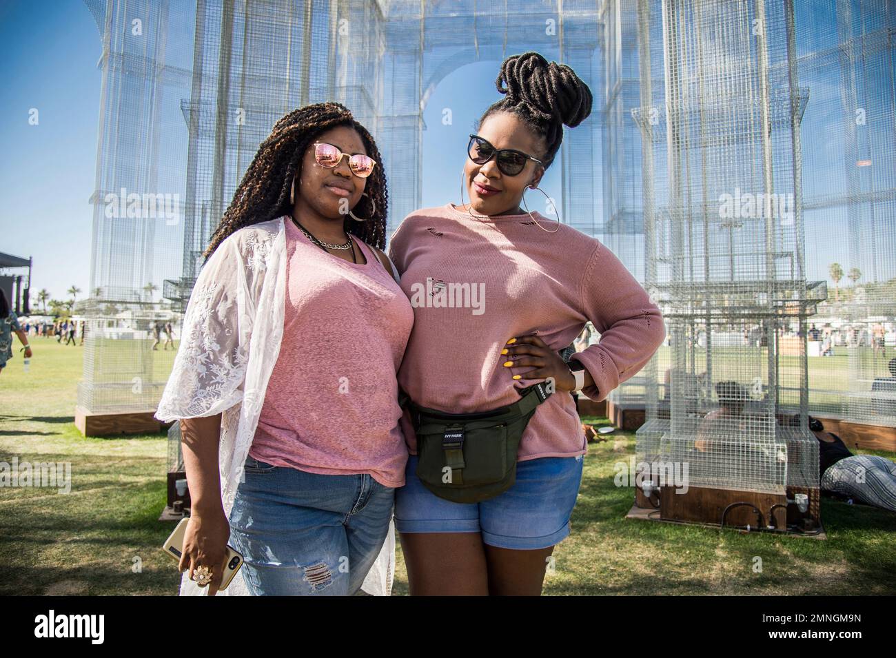 Festival goers attend the Coachella Music & Arts Festival at the Empire ...