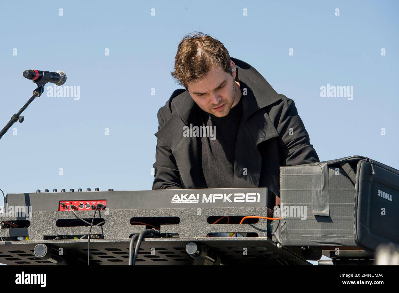 Jeremy Lloyd of Marian Hill performs at Coachella Music & Arts Festival ...