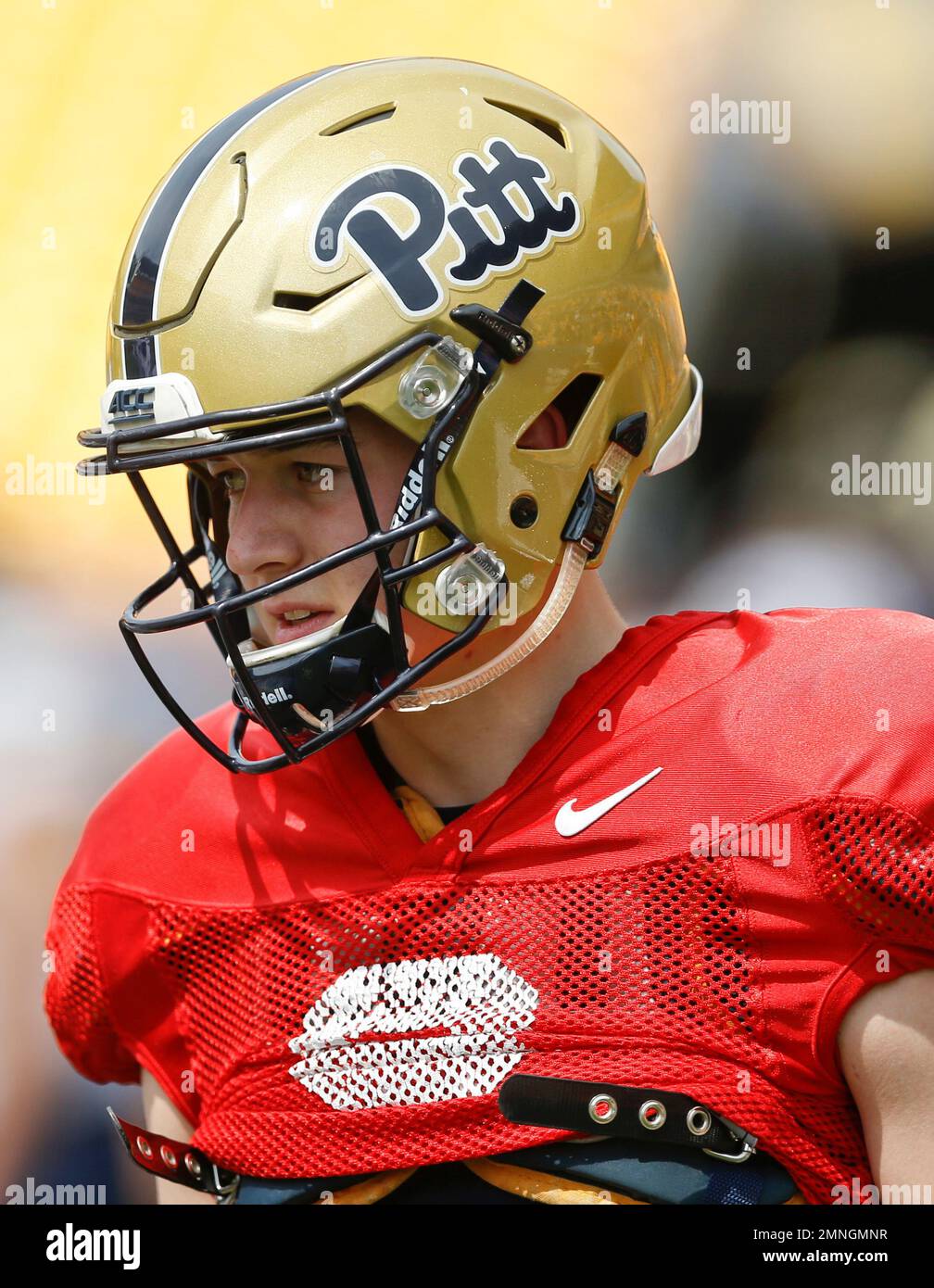 Pittsburgh quarterback Kenny Pickett (8) during their annual NCAA ...