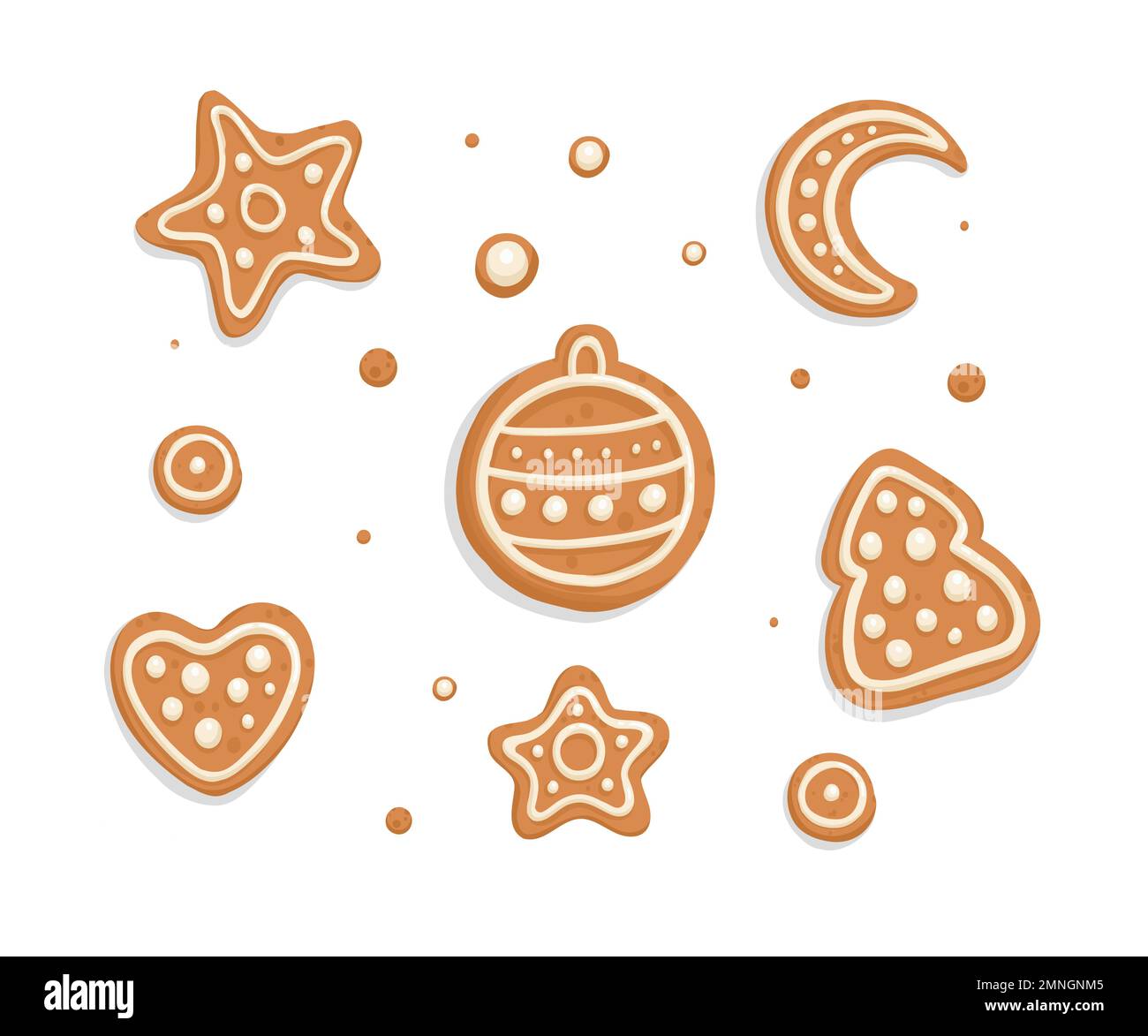 Sugar coated cookies Stock Vector Images - Alamy