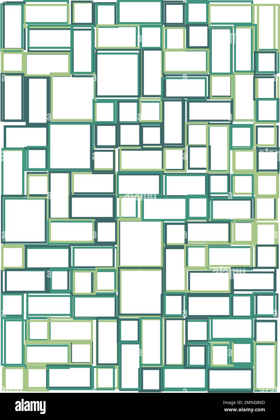 Abstract Offset Quads generative art background art illustration Stock ...