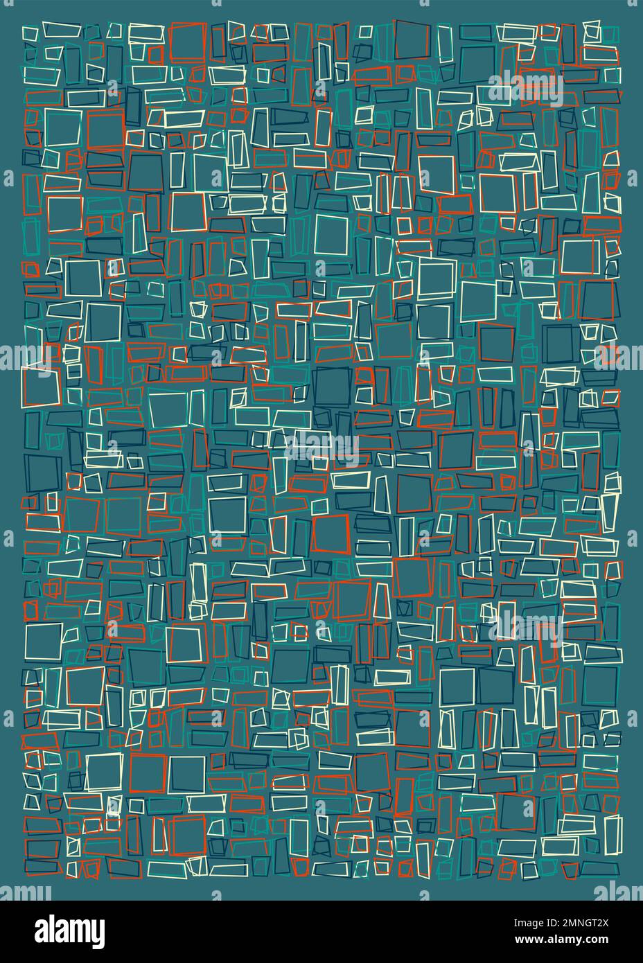 Abstract Offset Quads generative art background art illustration Stock ...