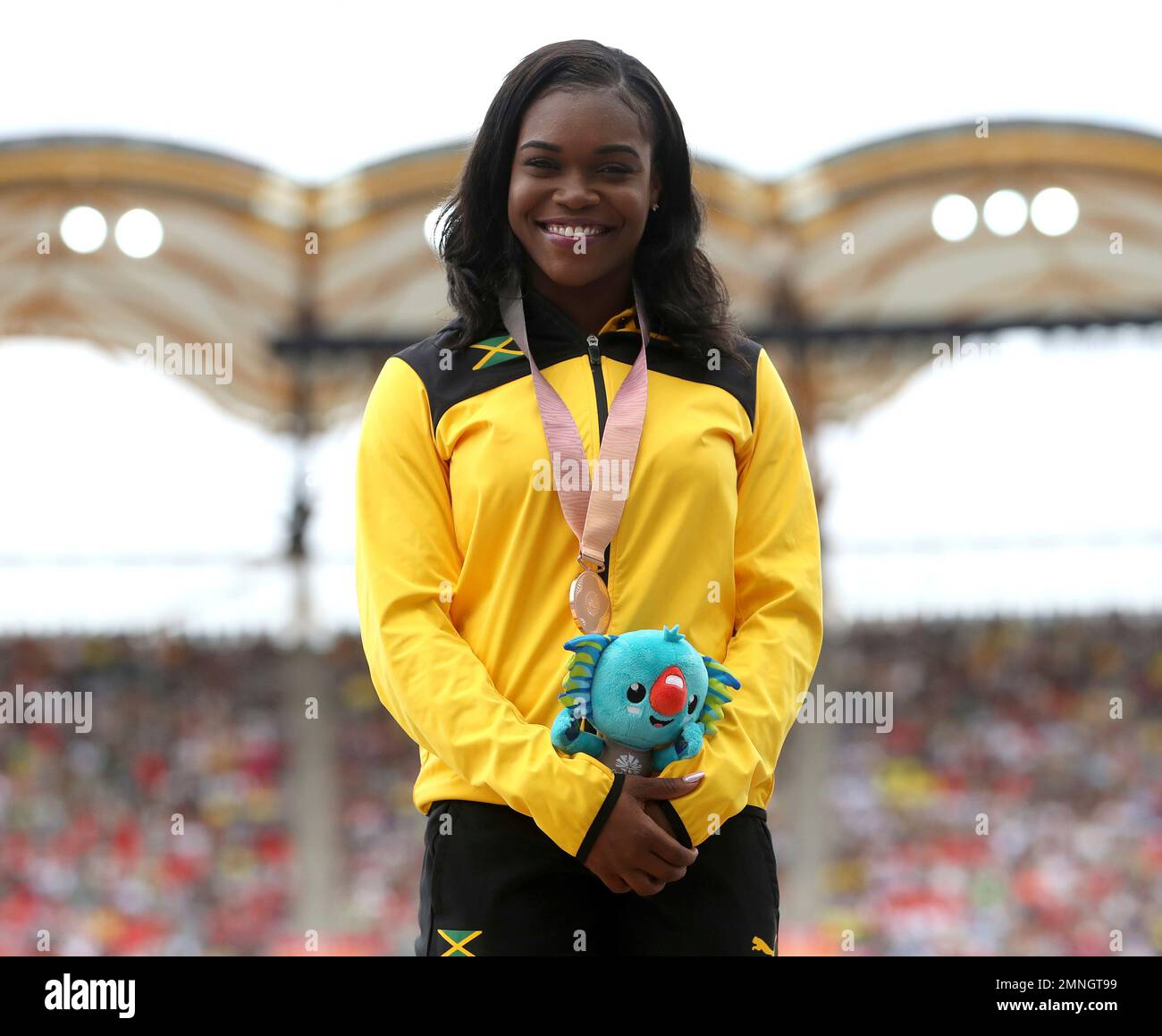 Women's 100m hurdles bronze medalist Jamaica's Yanique Thompson on the ...