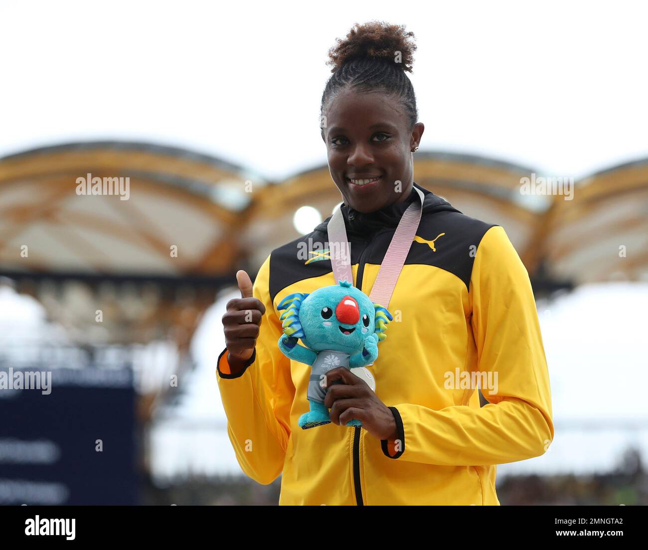 Women's 100m hurdles silver medalist Jamaica's Danielle Williams on the ...