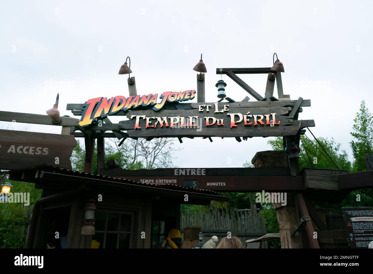 Indiana Jones Temple du Peril Disneyland Paris Stock Photo - Alamy