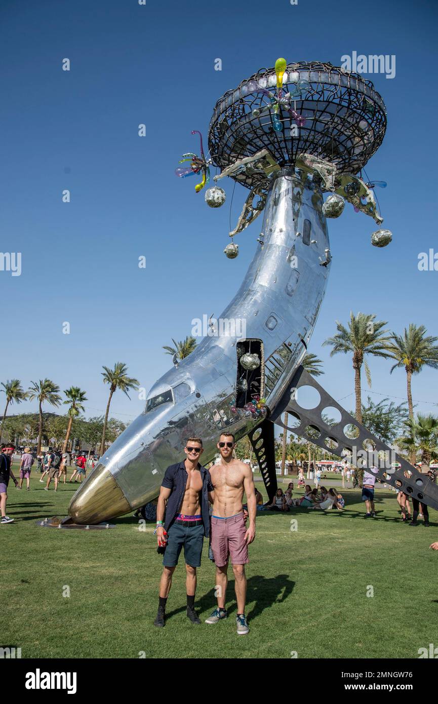 Festival goers attend the Coachella Music & Arts Festival at the Empire ...