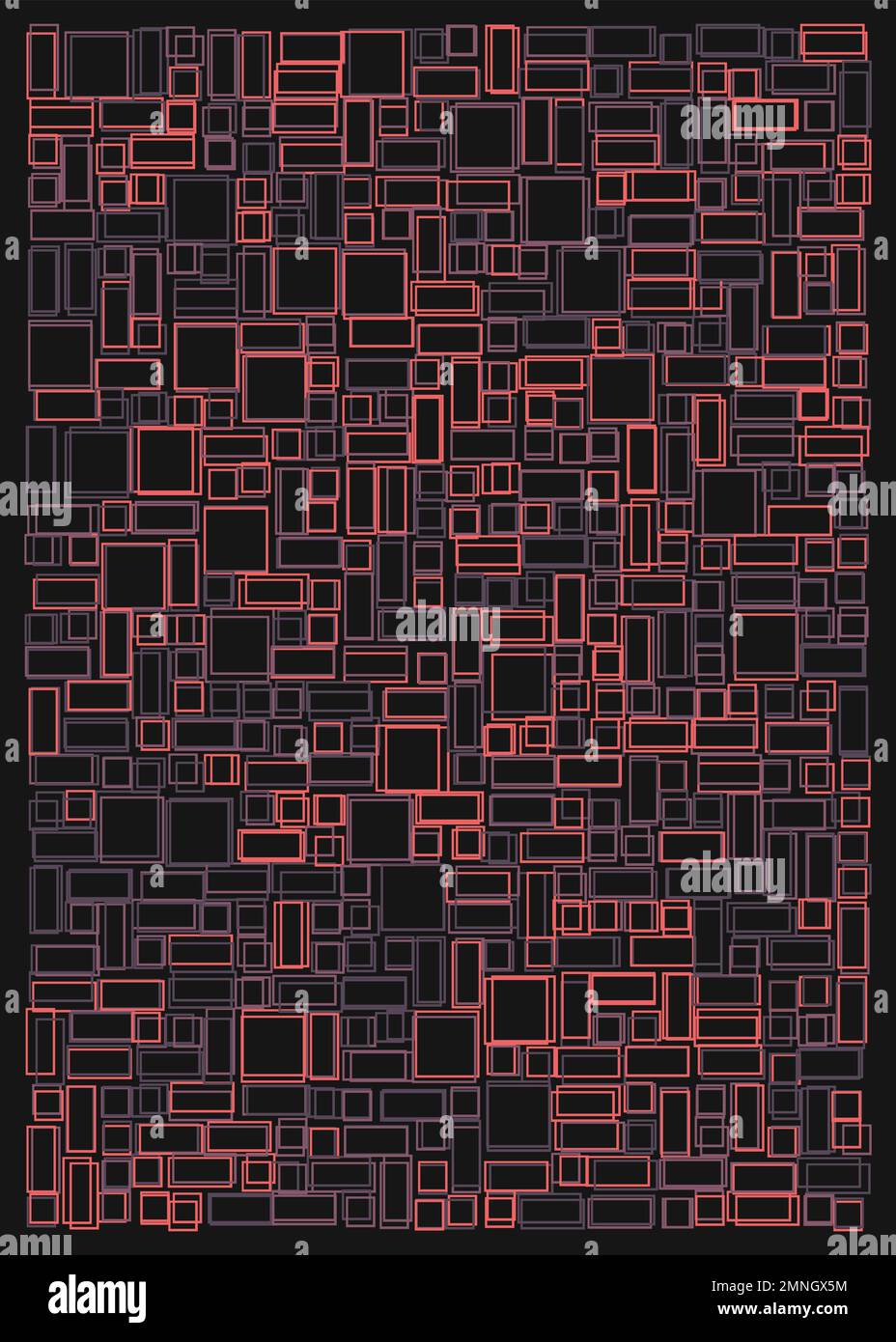 Abstract Offset Quads generative art background art illustration Stock ...