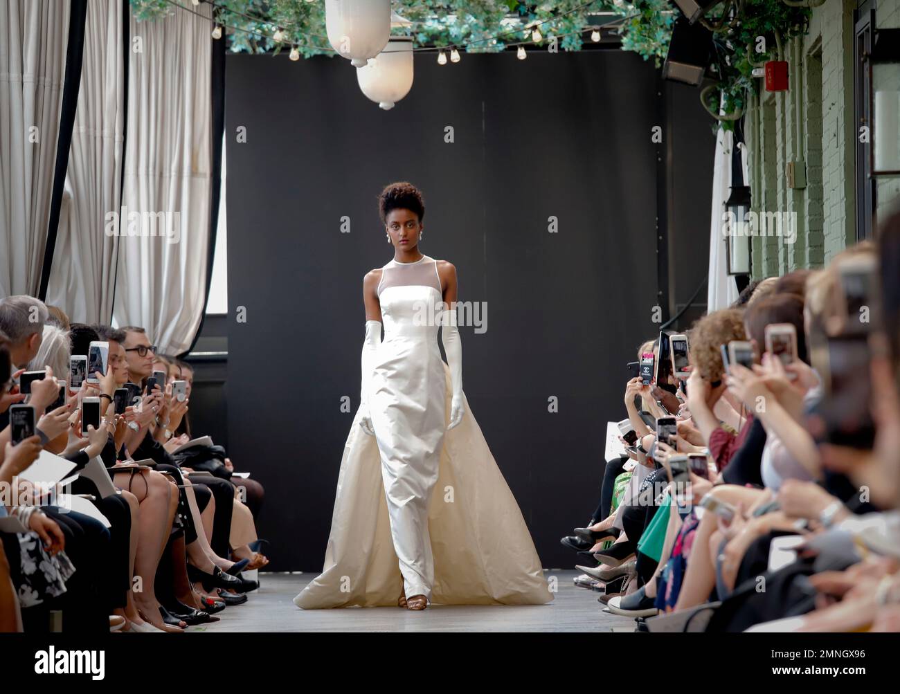 The first-ever bridal gown from the late fashion designer Amsale Aberra ...