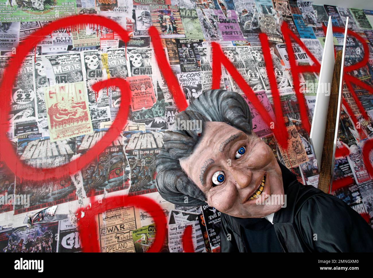 A display of the rock band GWAR is on display in the new Markel Center ...