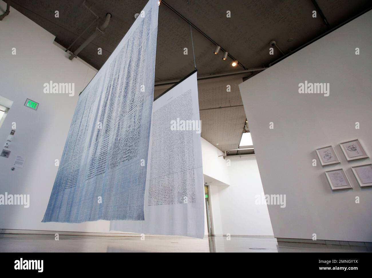 Textile artwork hangs in the new Markel Center which houses the ...