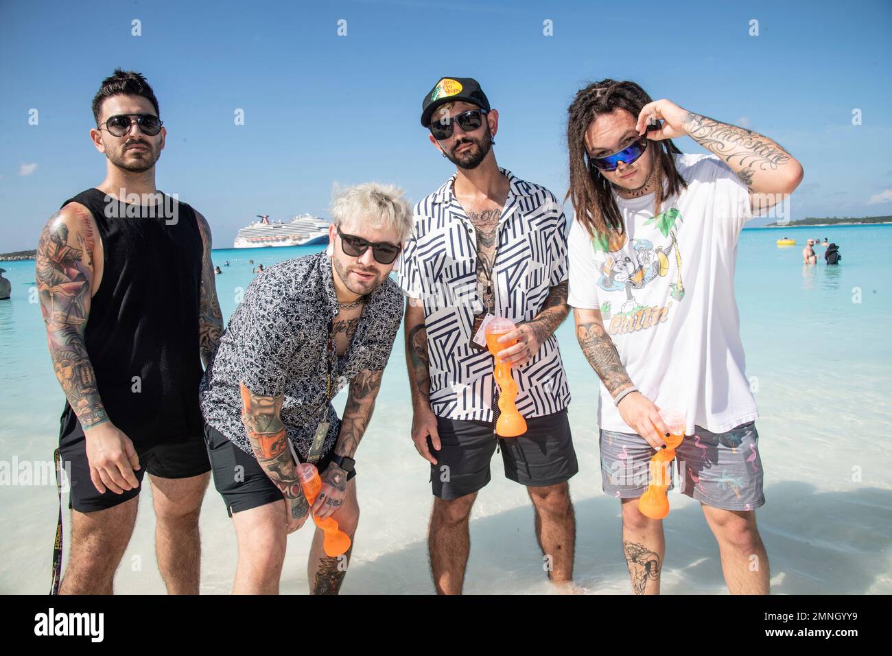 Alex Roman, left, Bryan Kuznitz , Paul Spirou, and Blake Saul of Fame ...