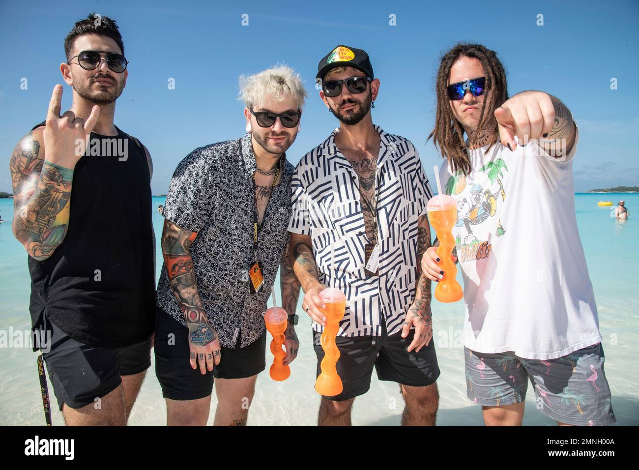 Alex Roman, left, Bryan Kuznitz , Paul Spirou, and Blake Saul of Fame ...