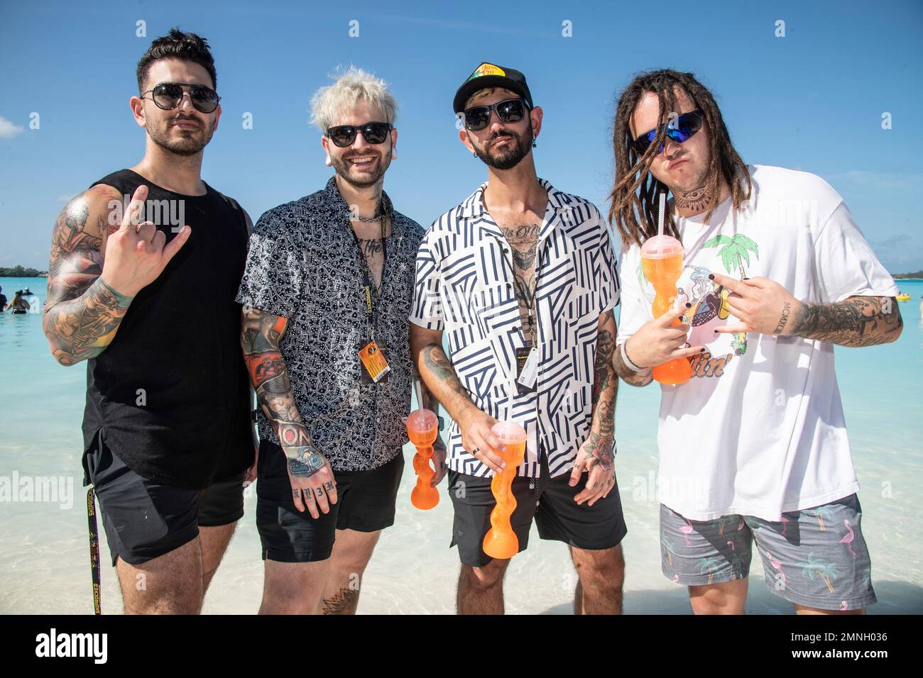 Alex Roman, left, Bryan Kuznitz , Paul Spirou, and Blake Saul of Fame ...