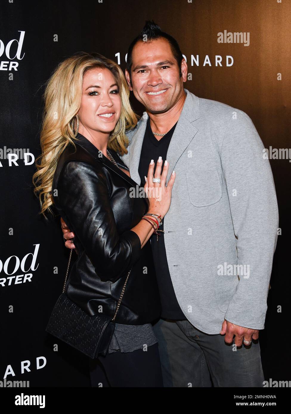 Johnny Damon and wife Michelle Mangan attend The Hollywood Reporter's ...