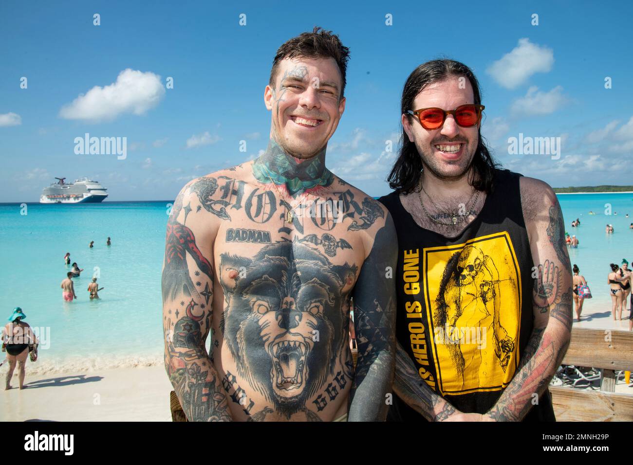 Shayne Smith, left, and Mike Abrusci pose during day three of the ...