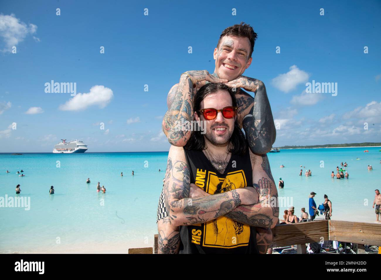Shayne Smith, left, and Mike Abrusci pose during day three of the ...