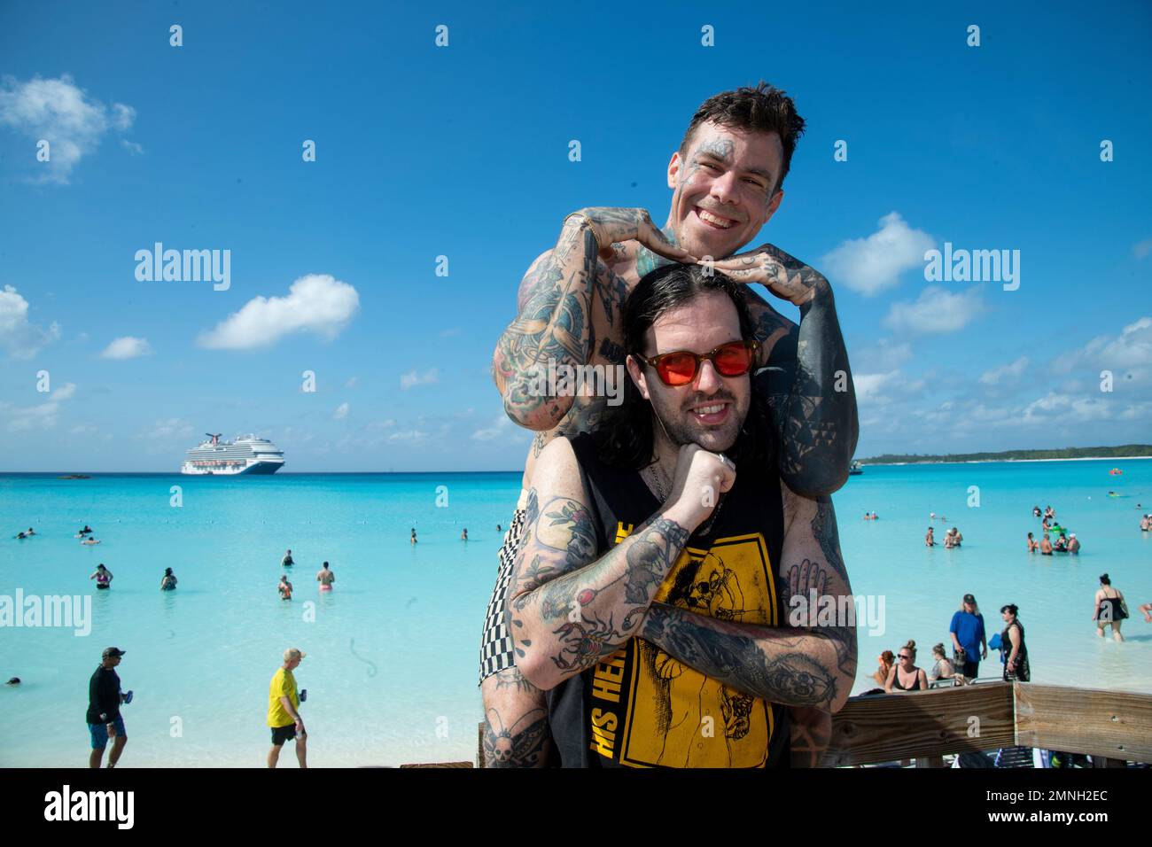 Shayne Smith, left, and Mike Abrusci pose during day three of the ...
