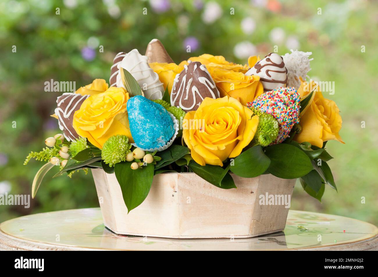 Flower arrangement border different hi-res stock photography and images ...