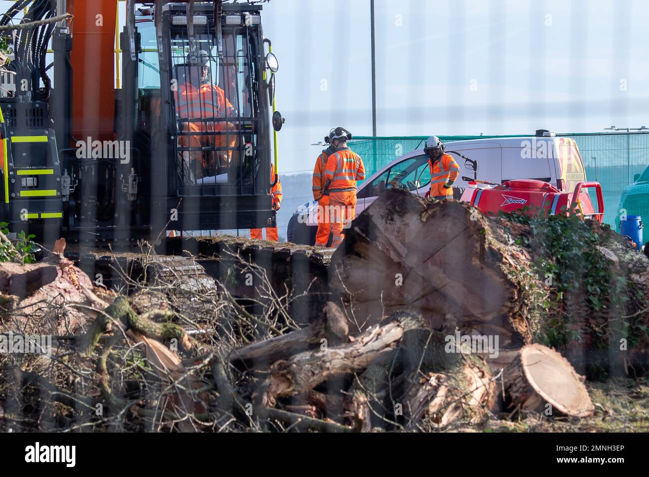 Hs2 removing trees hi-res stock photography and images - Alamy