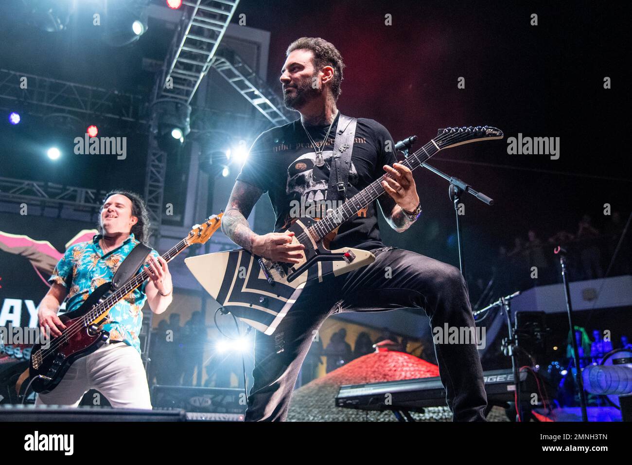 Jason Hook performs with The Stowaways on board the Carnival Magic ...