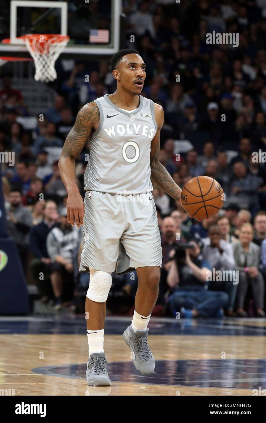 Minnesota Timberwolves' Jeff Teague plays against the Denver Nuggets in ...