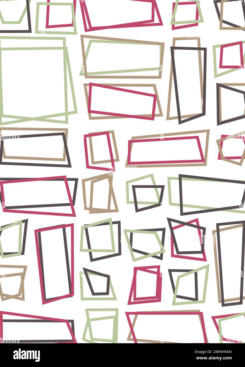 Abstract Offset Quads generative art background art illustration Stock ...