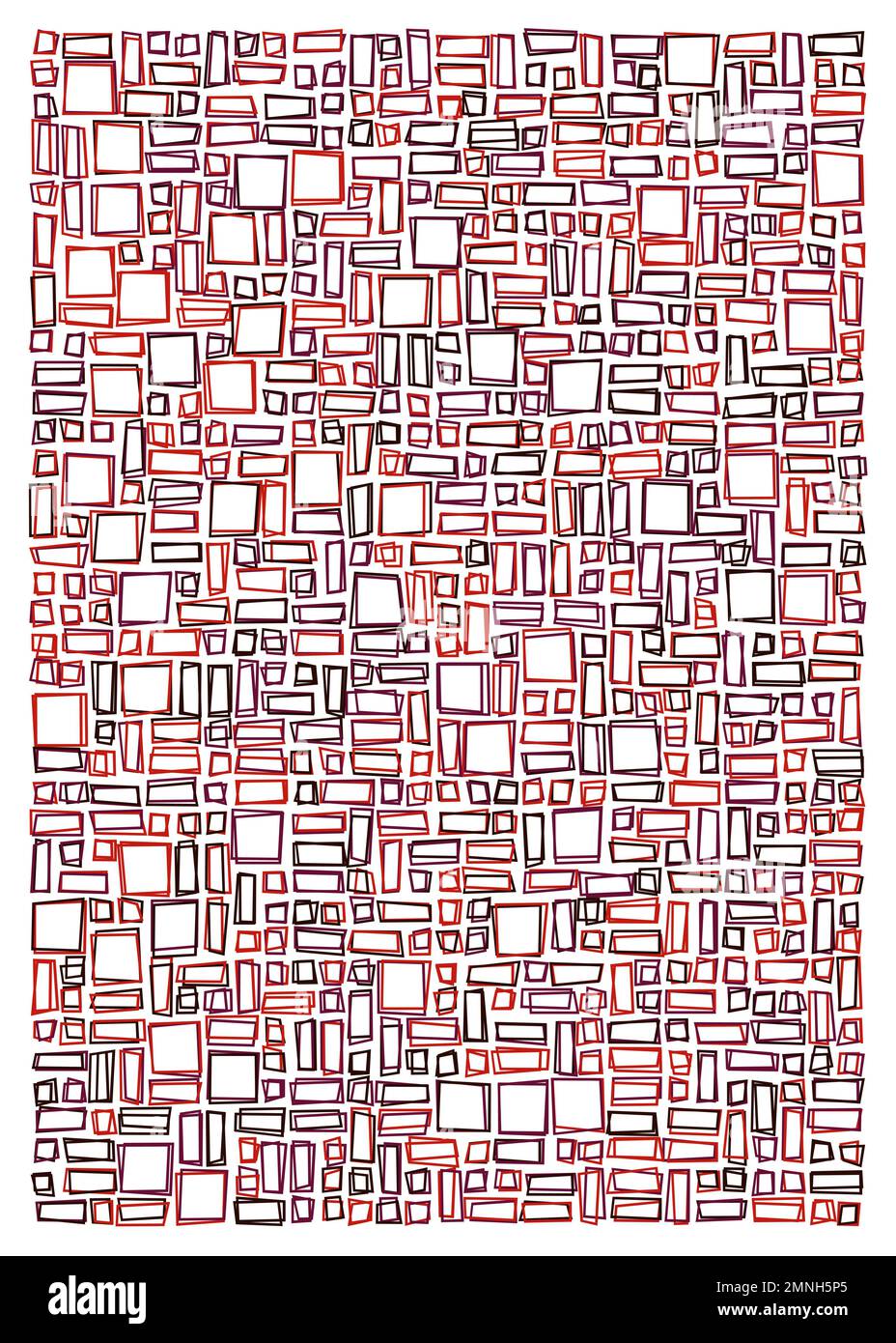 Abstract Offset Quads generative art background art illustration Stock ...