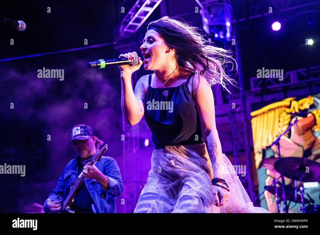 Lacey Sturm performs with The Stowaways on board the Carnival Magic ...
