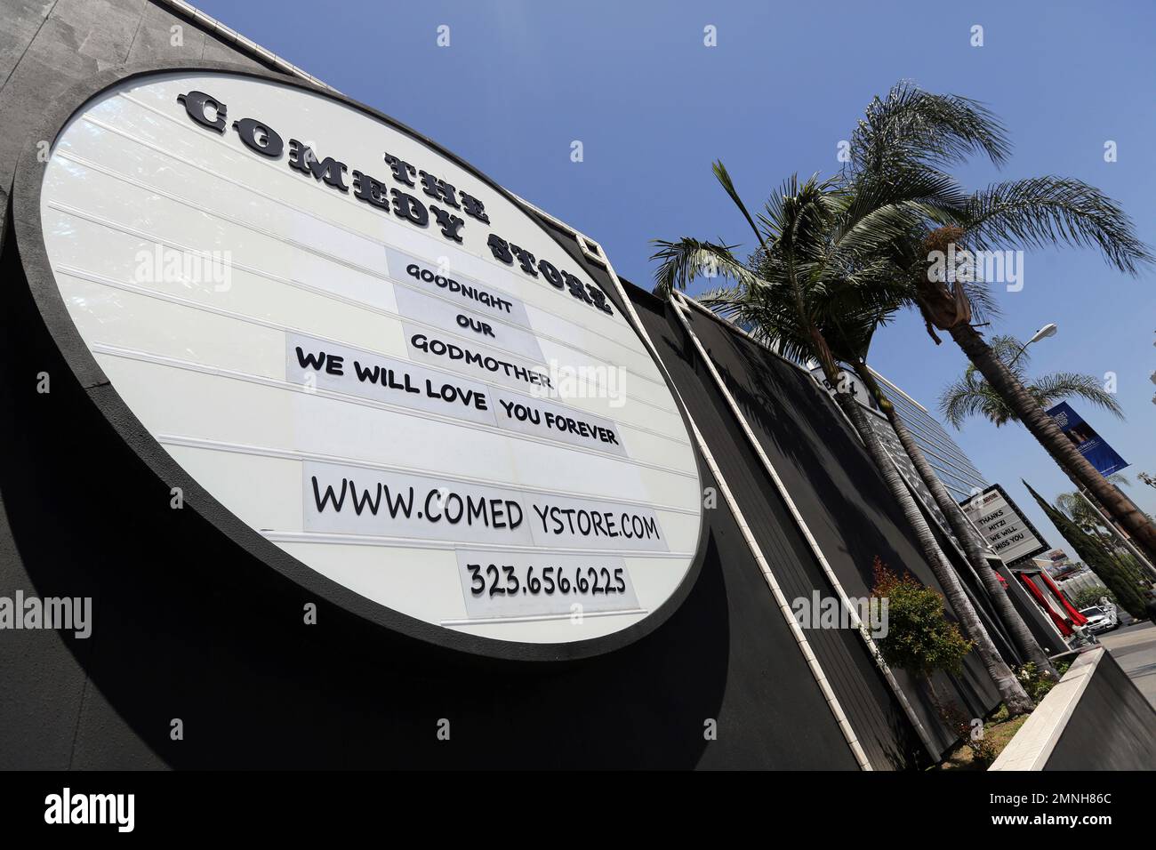 The Comedy Store in West Hollywood, Calif., adorned with the names of ...