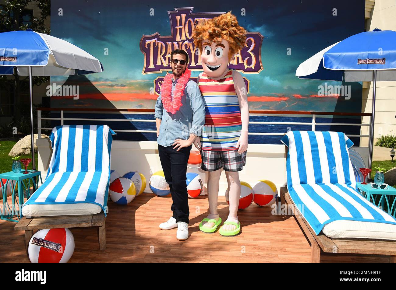 Andy Samberg poses with the character Johnny, who he portrays in the ...