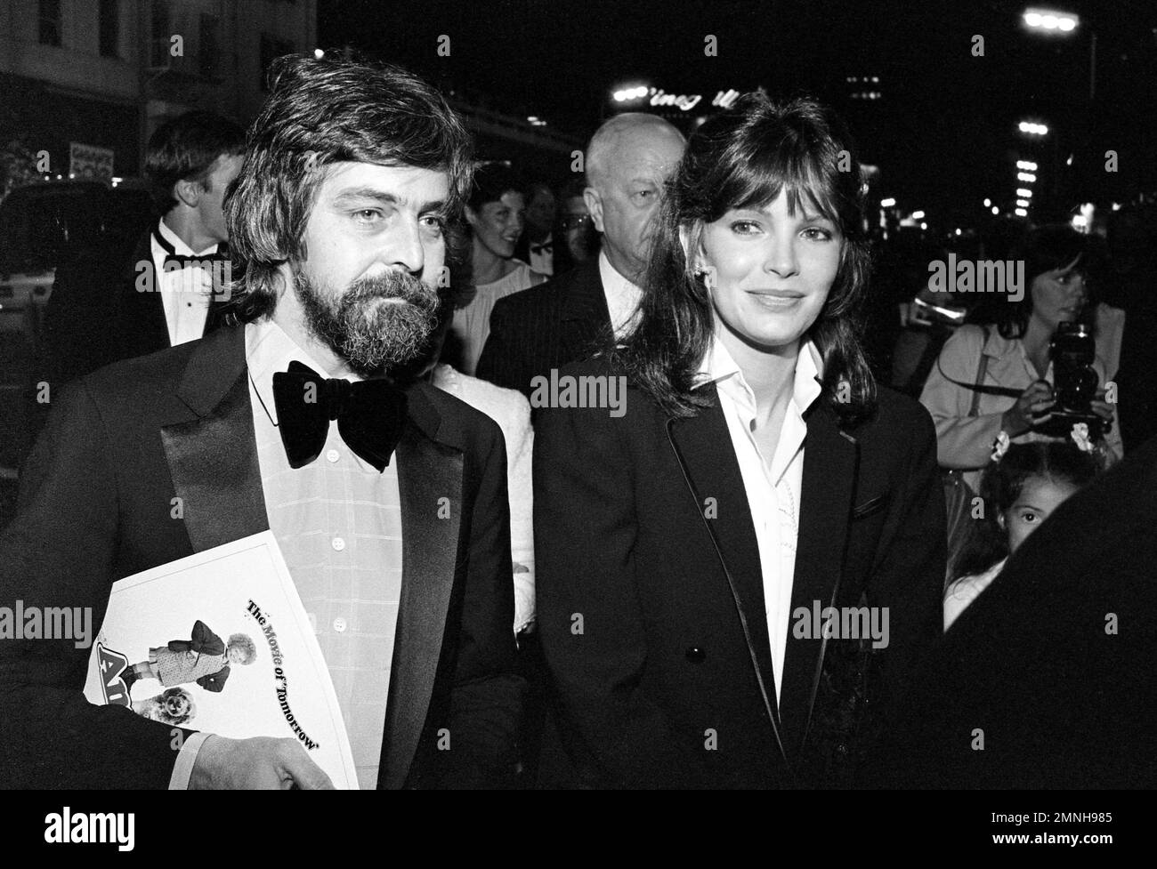 Jaclyn Smith with Tony Richmond at the premiere of Annie at Mann's ...