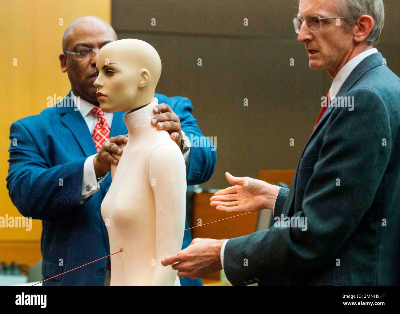 Fulton County Chief Assistant District Attorney Clint Rucker, left ...