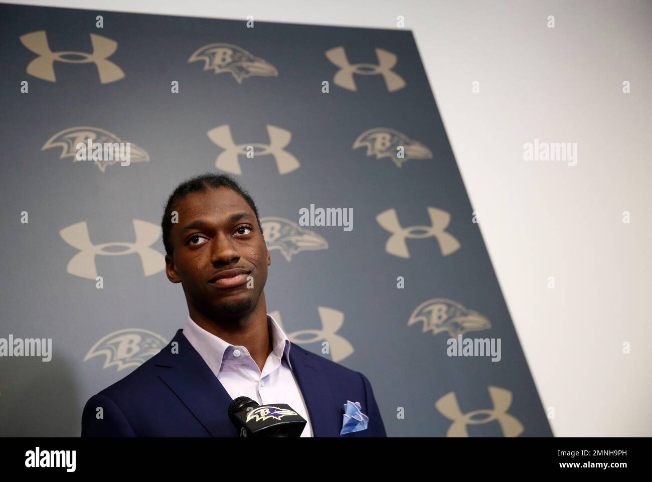 Newly-signed Baltimore Ravens backup quarterback Robert Griffin III ...