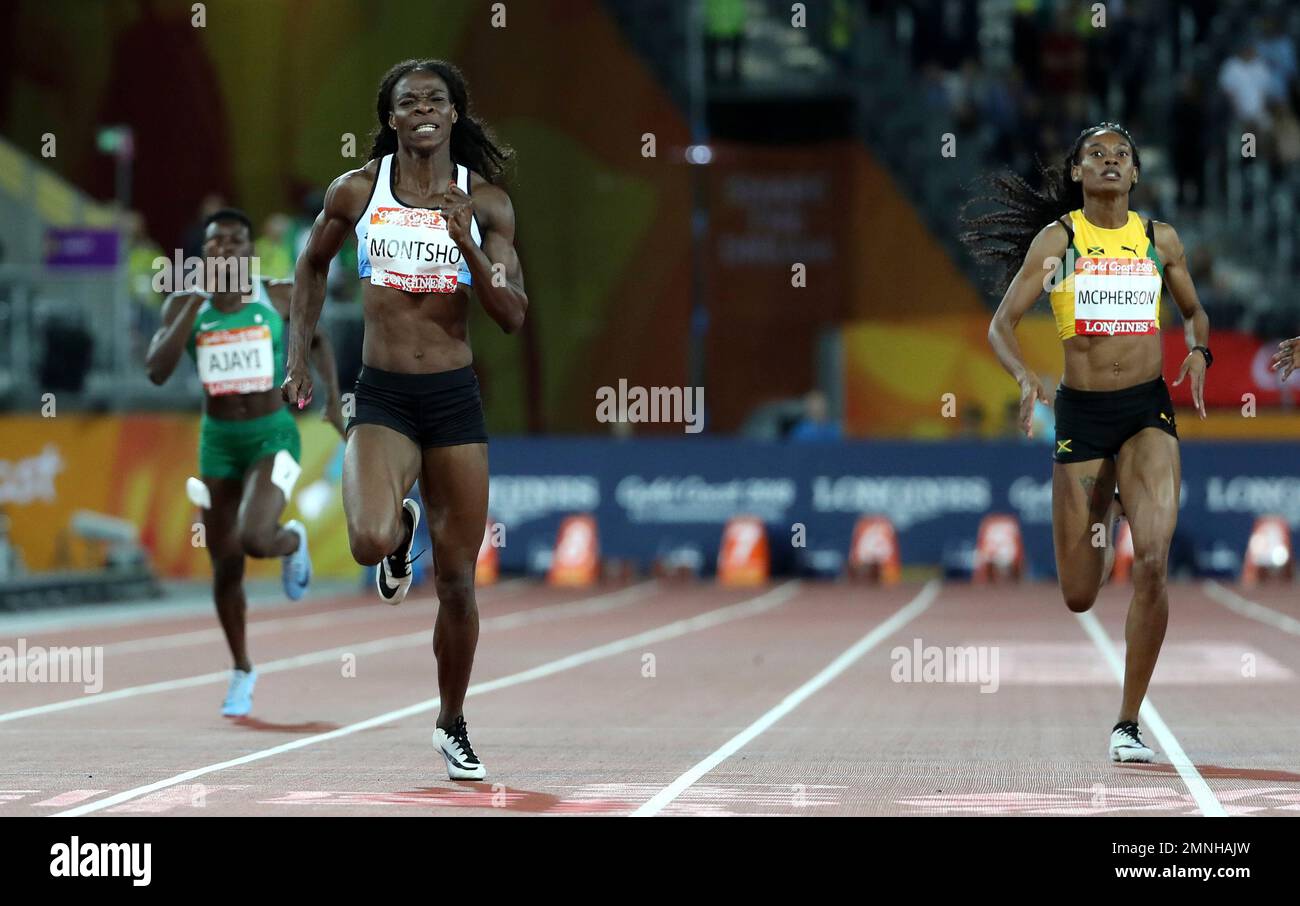 Botswana's Amantle Montsho leads the field to win the women's 400m ...