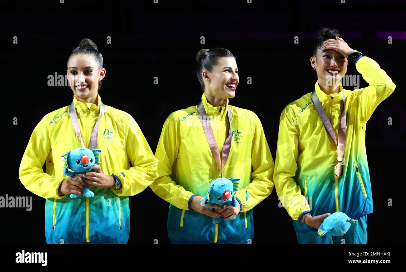 Australian Rhythmic Gymnastics team, who have won the Bronze medal ...